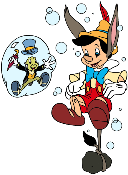 Pinocchio & Jiminy Cricket Clip Art Images | Disney Clip Art Galore