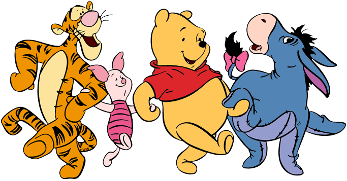 Pooh, Piglet, Tigger & Eeyore Clip Art Images | Disney Clip Art Galore