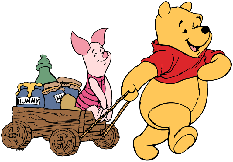 Winnie the Pooh & Piglet Clip Art (PNG Images) | Disney Clip Art Galore