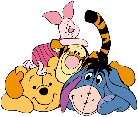 Pooh, Piglet, Tigger & Eeyore Clip Art Images | Disney Clip Art Galore
