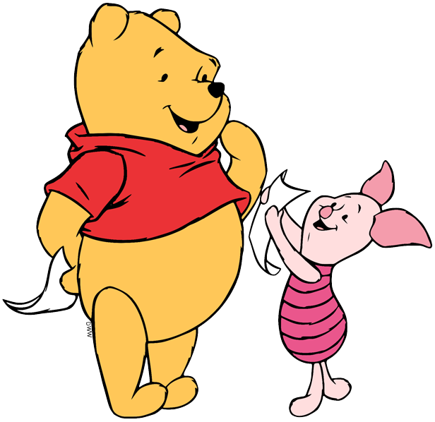 Winnie the Pooh & Piglet Clip Art (PNG Images) | Disney Clip Art Galore