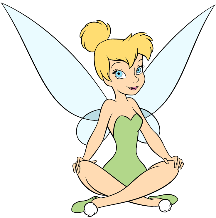 Sitting Tinkerbell Silhouette