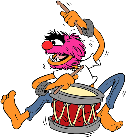 Animal Muppet On Drums Drawings
