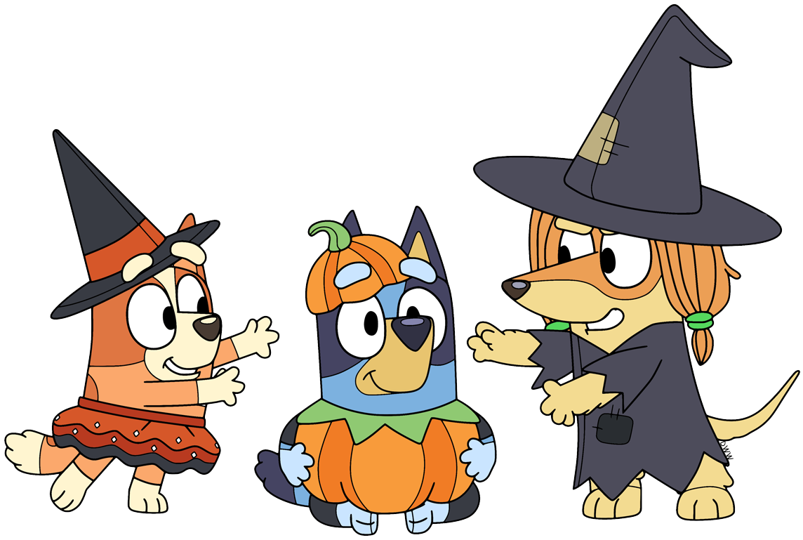 Bluey Halloween Clip Art (Printable PNG Images) | Disney Clip Art Galore