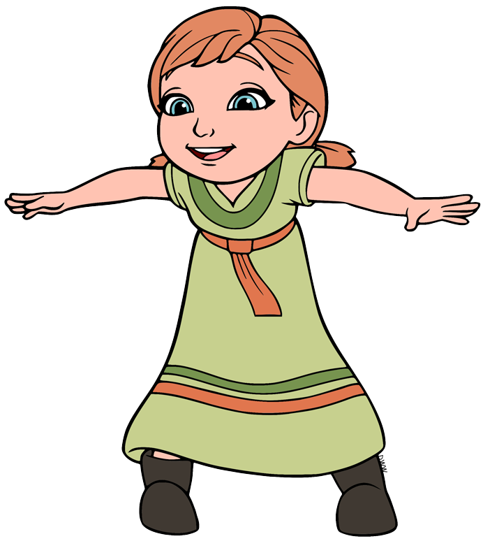 How To Draw Young Anna From Frozen