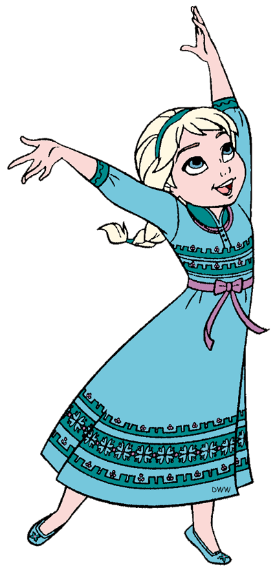 Young Anna & Elsa Clip Art Images from Frozen | Disney Clip Art Galore