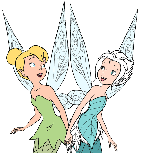 Tinkerbell And Periwinkle Drawing