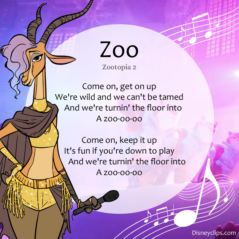 Zootopia 2 Zoo Lyrics by Shakira | Disney Song Lyrics